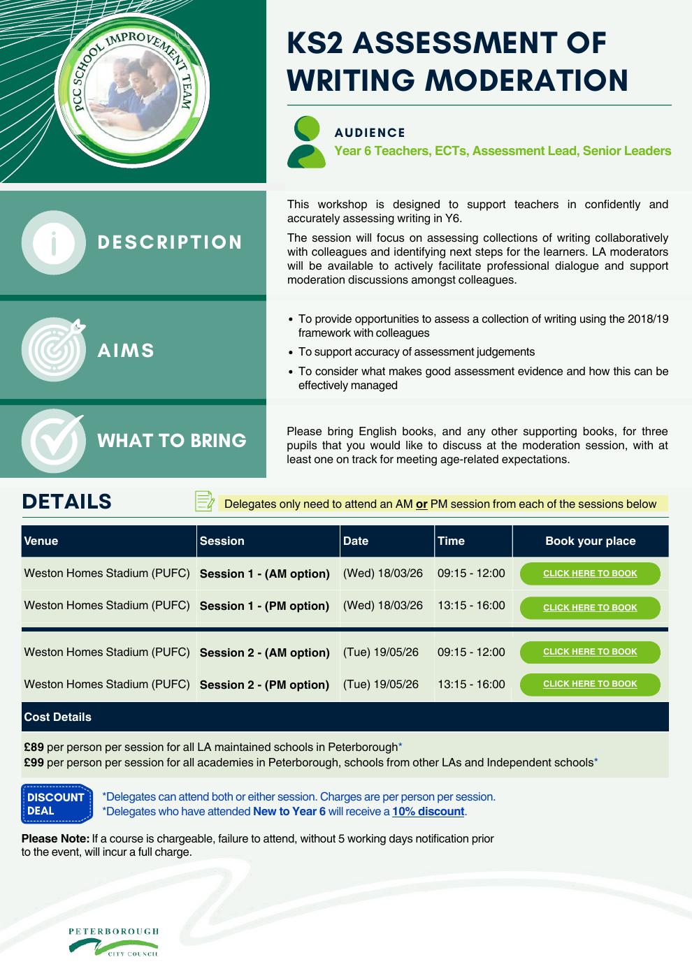 25/26 A&M2: KS2 Assessment of Writing Moderation