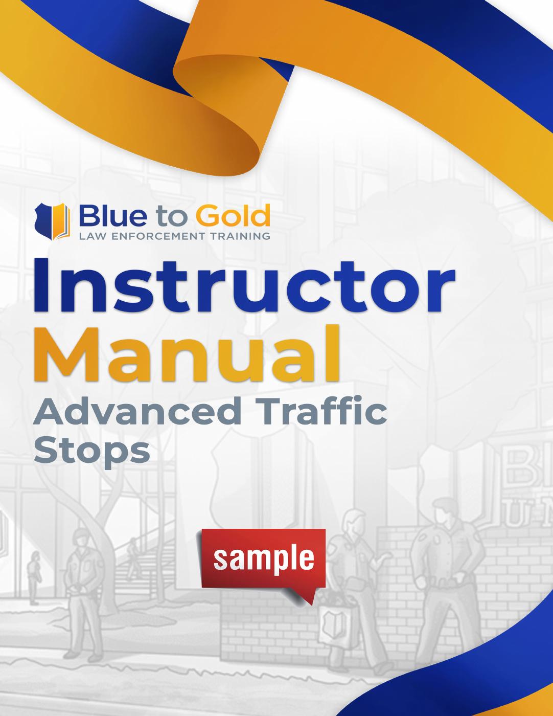 Advanced Traffic Stops Instructor Manual Sample