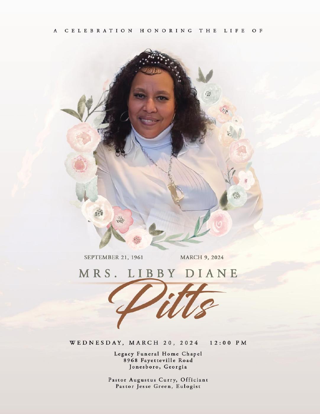 Mrs. Libby Diane Pitts