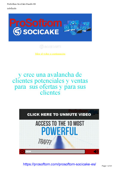 ProSoftom SociCake Bundle ES