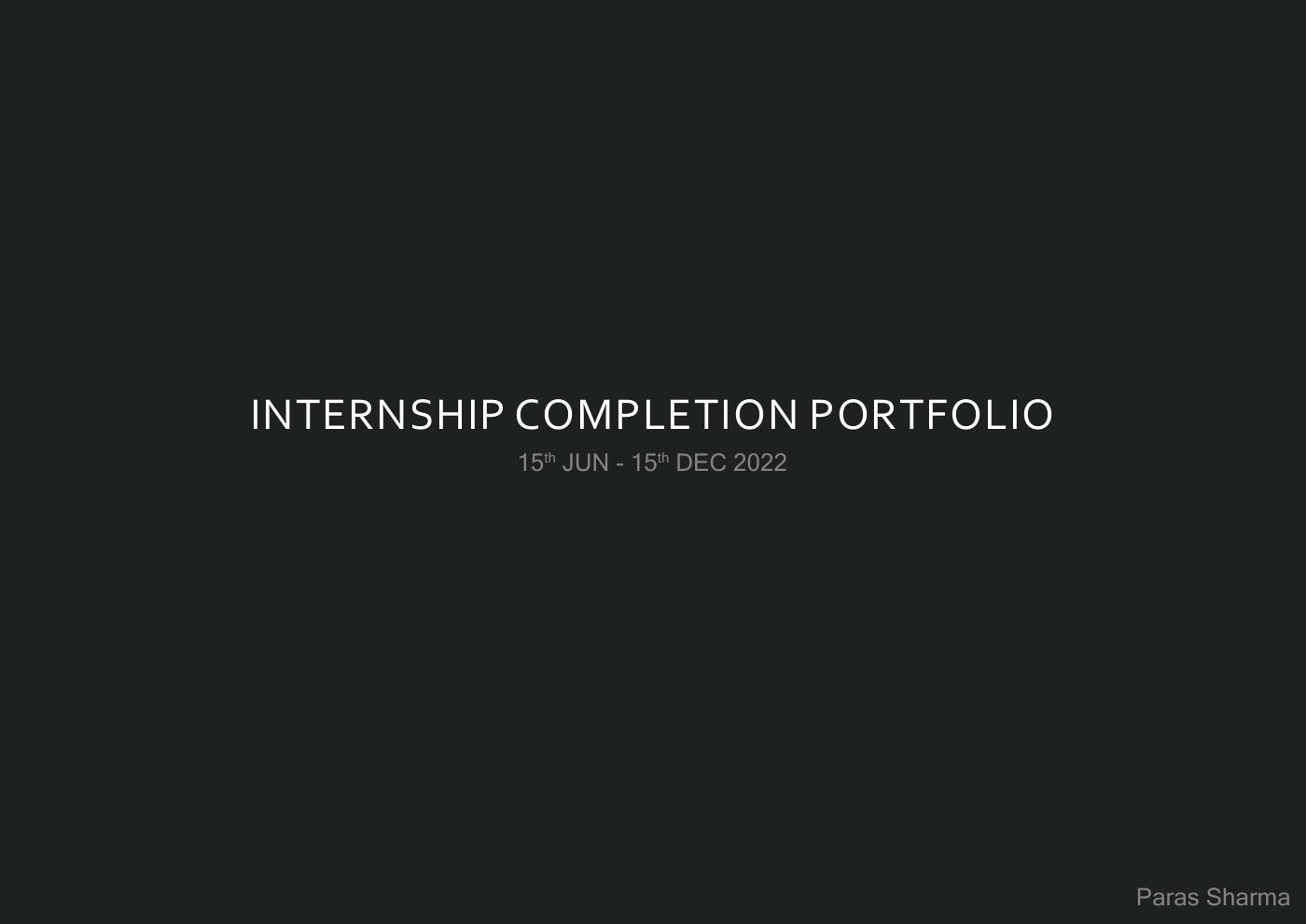 Internship Portfolio | PDF to Flipbook