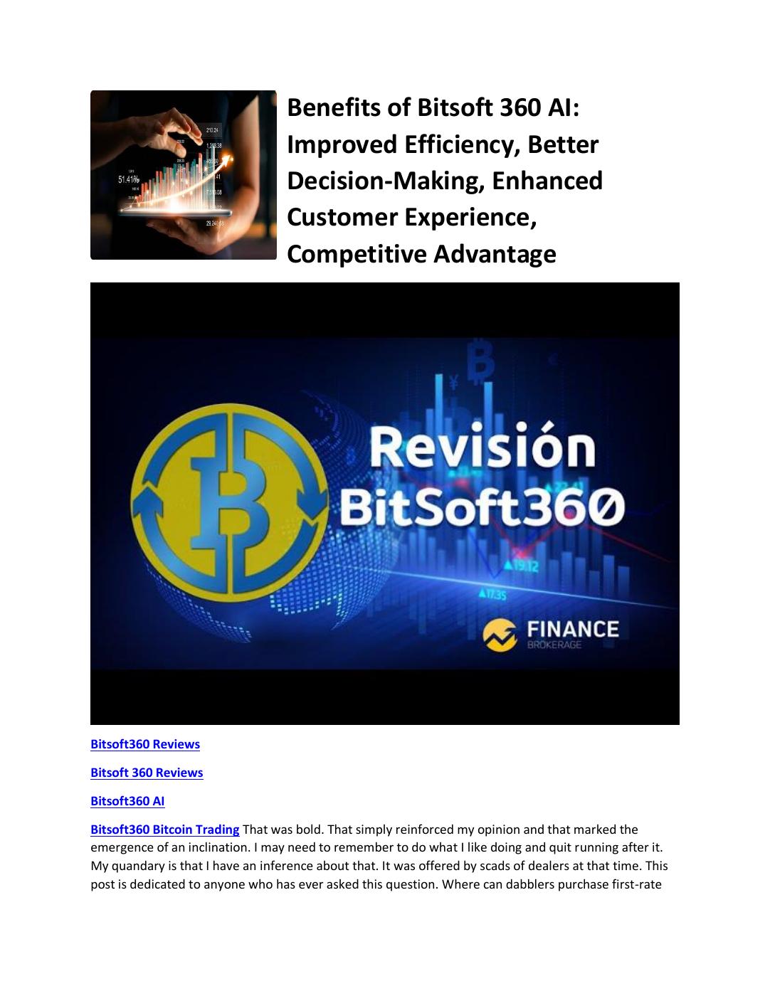 Bitcoin 360 AI Reviews - Is It Trick Or Genuine? How To Use? | PDF to Flipbook