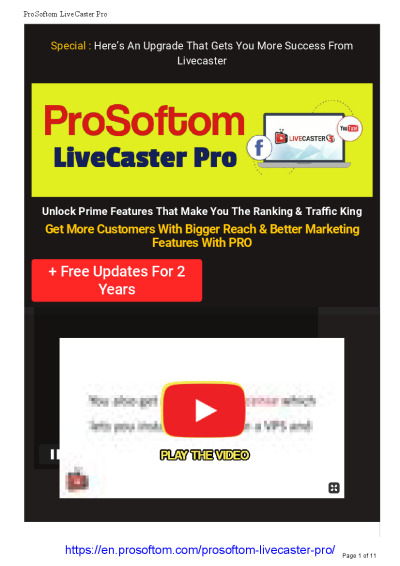 ProSoftom LiveCaster Pro