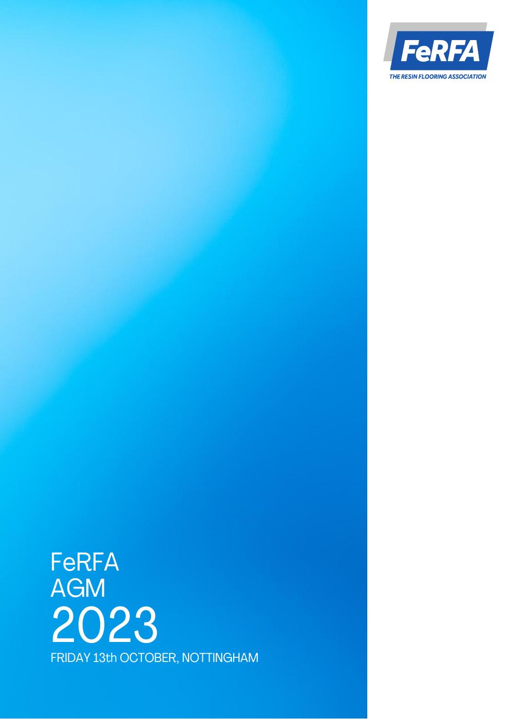 FeRFA AGM 13th October 2023