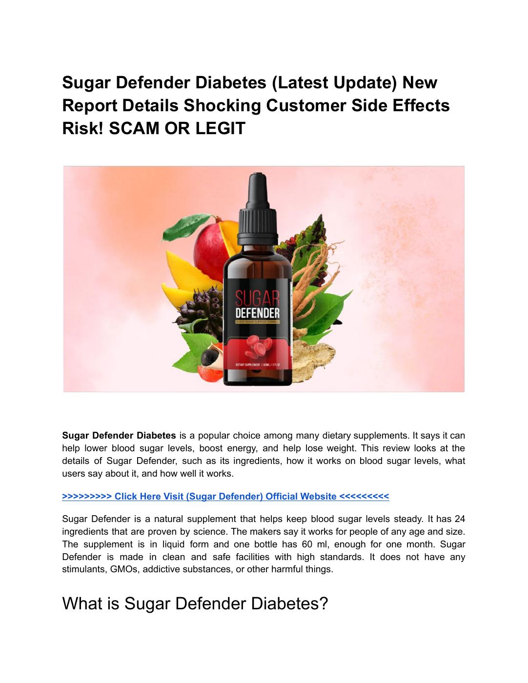 Sugar Defender Diabetes | PDF to Flipbook