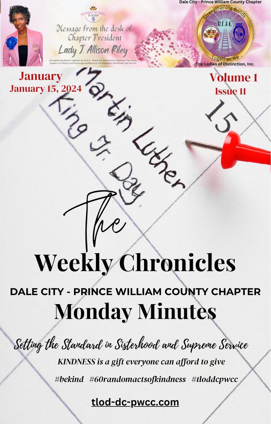 The Weekly Chronicles - DCPWC Chapter