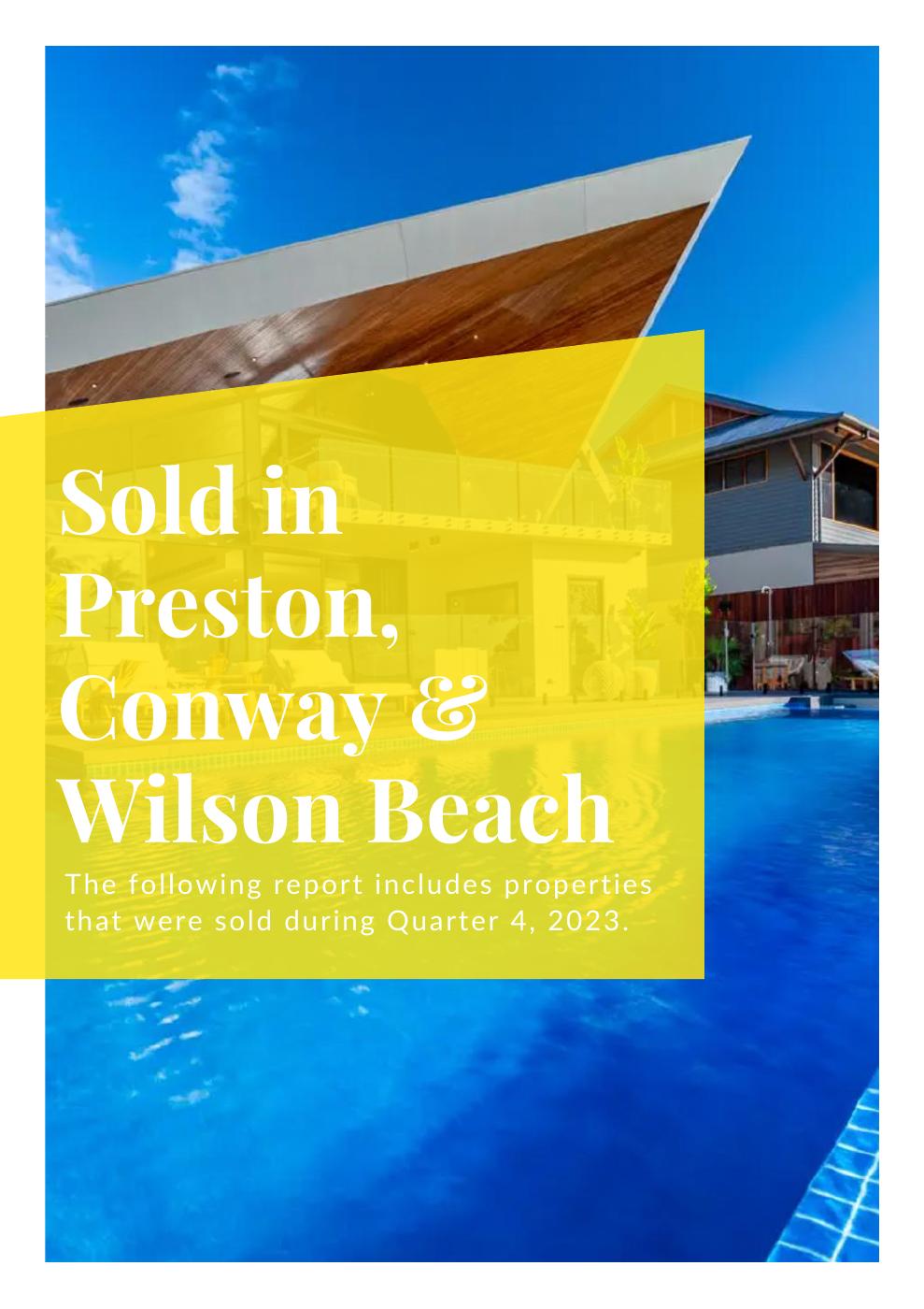 Preston, Conway & Wilson Beach - Quarter 4, 2023