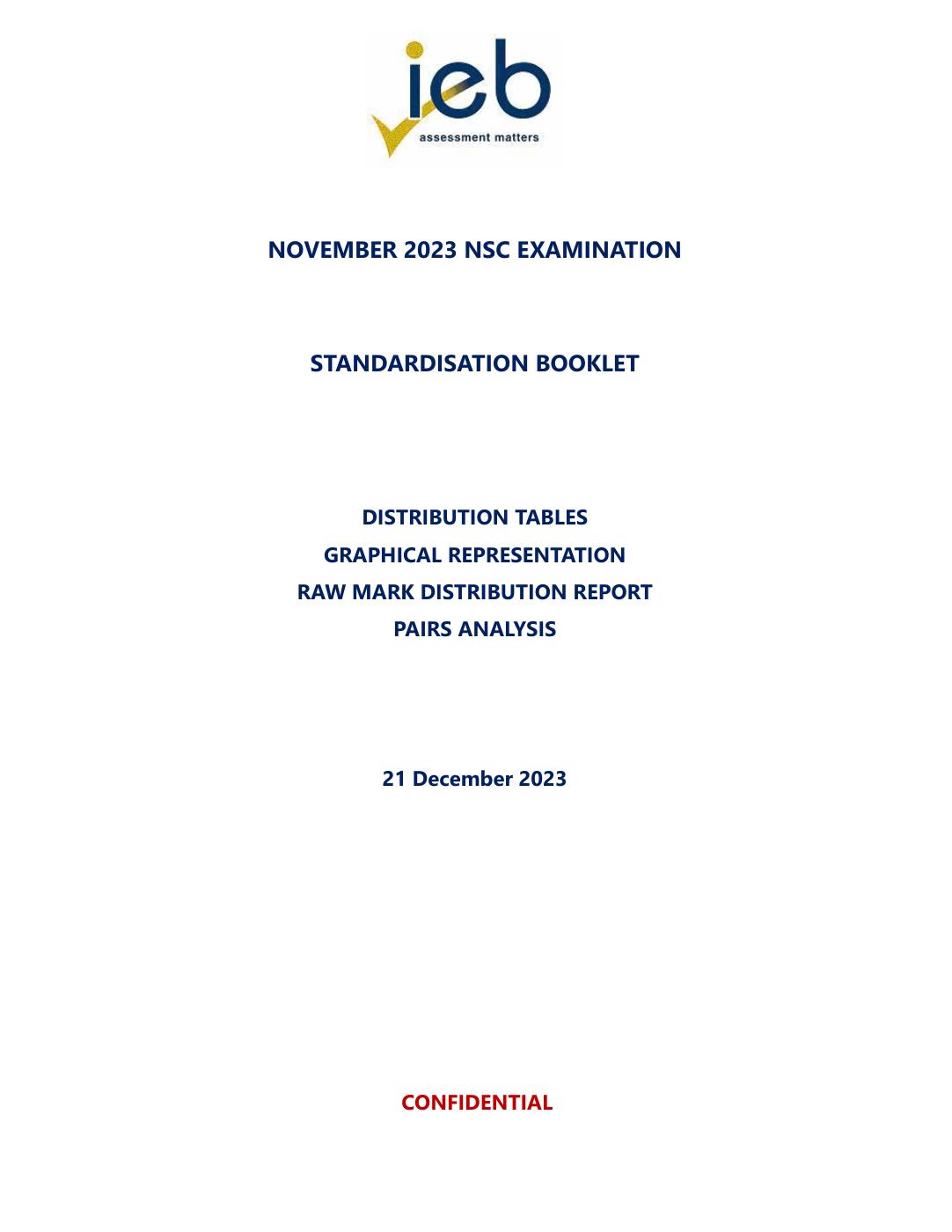 2023 NSC November Examination eBooklet