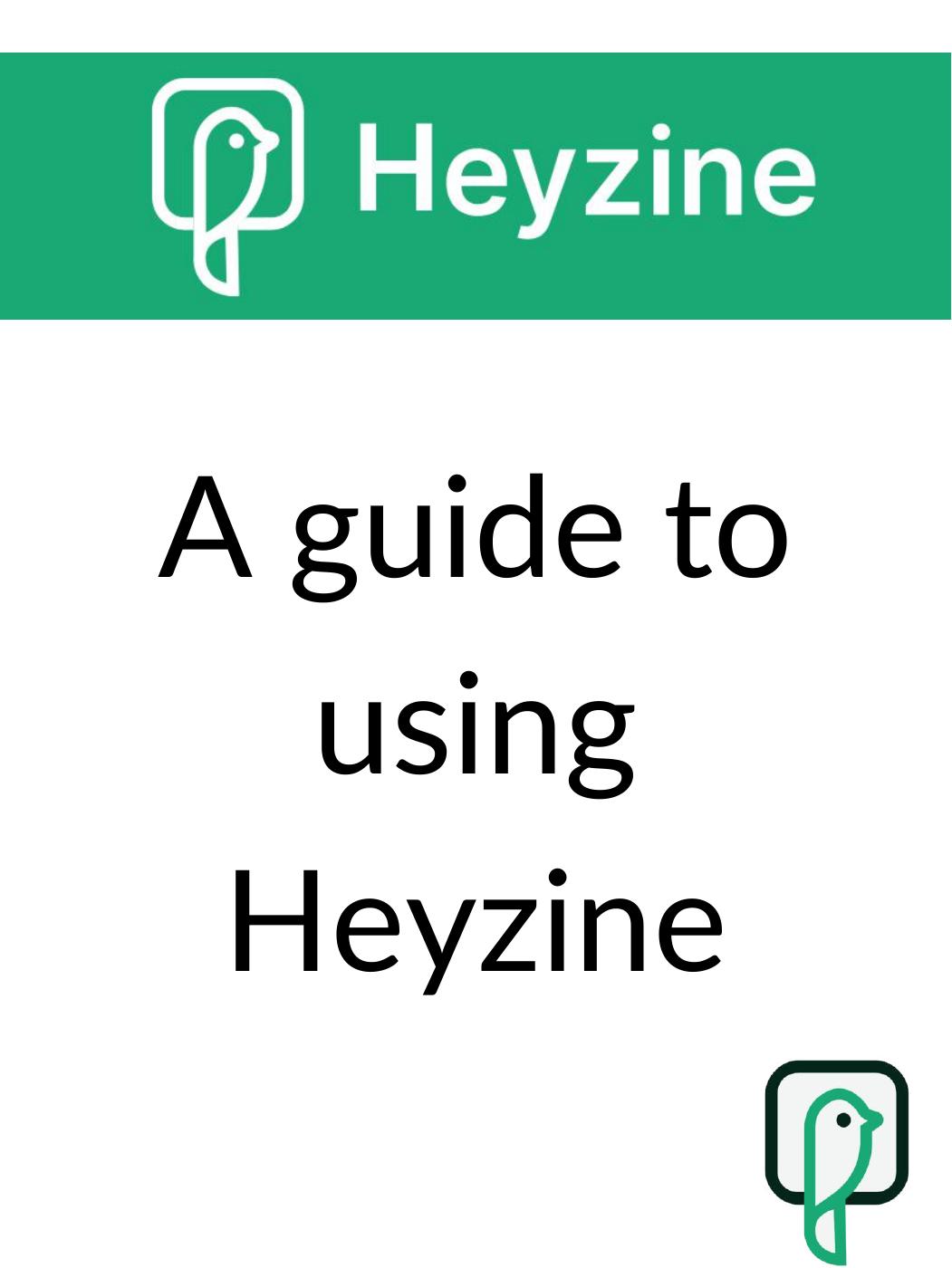 A guide to using Heyzine