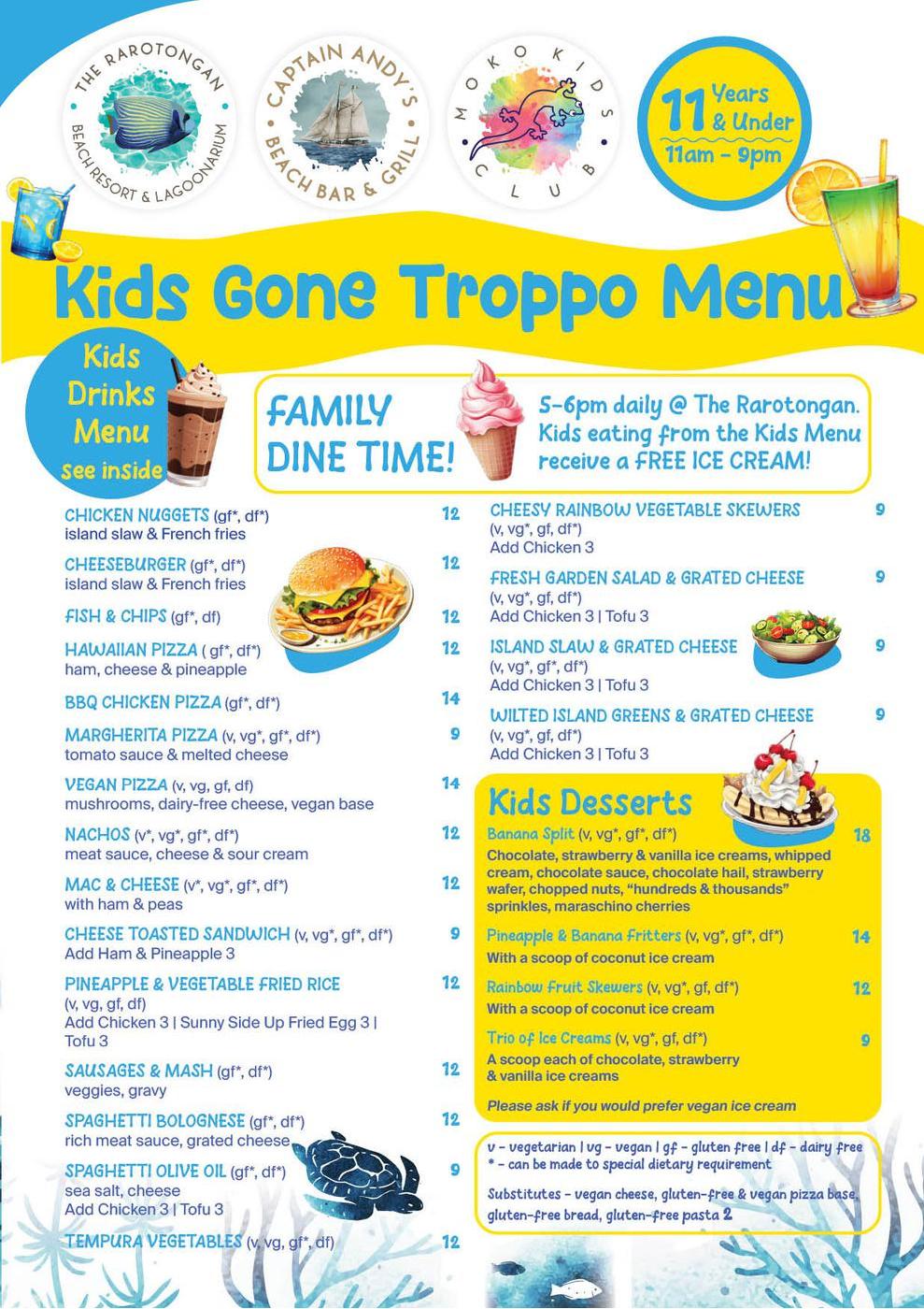 Kids Gone Troppo Menu | PDF to Flipbook