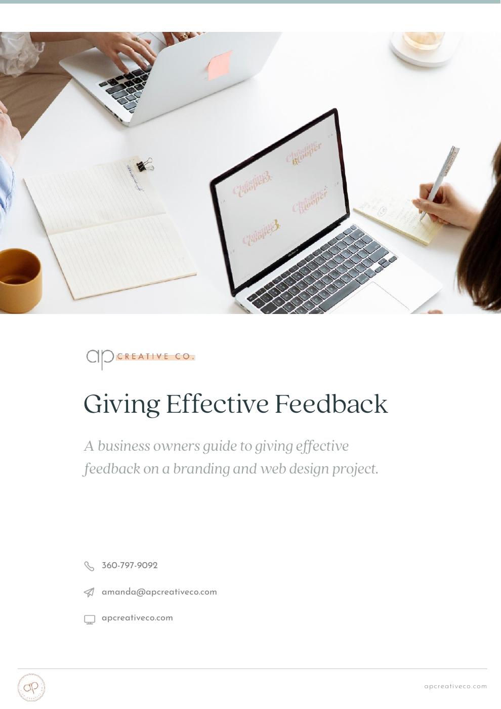 Giving Effective Feedback