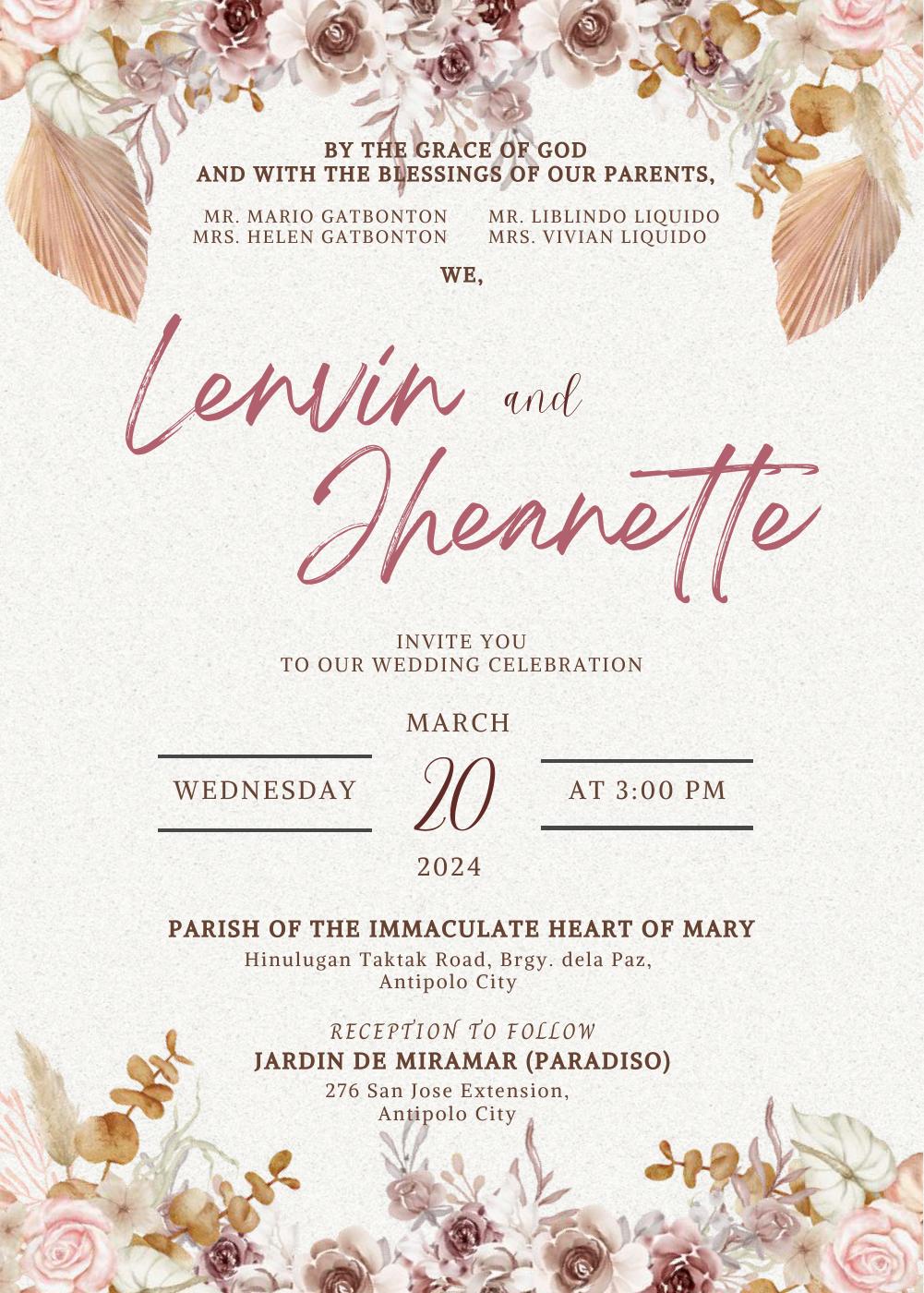 Entourage Invitation | PDF to Flipbook