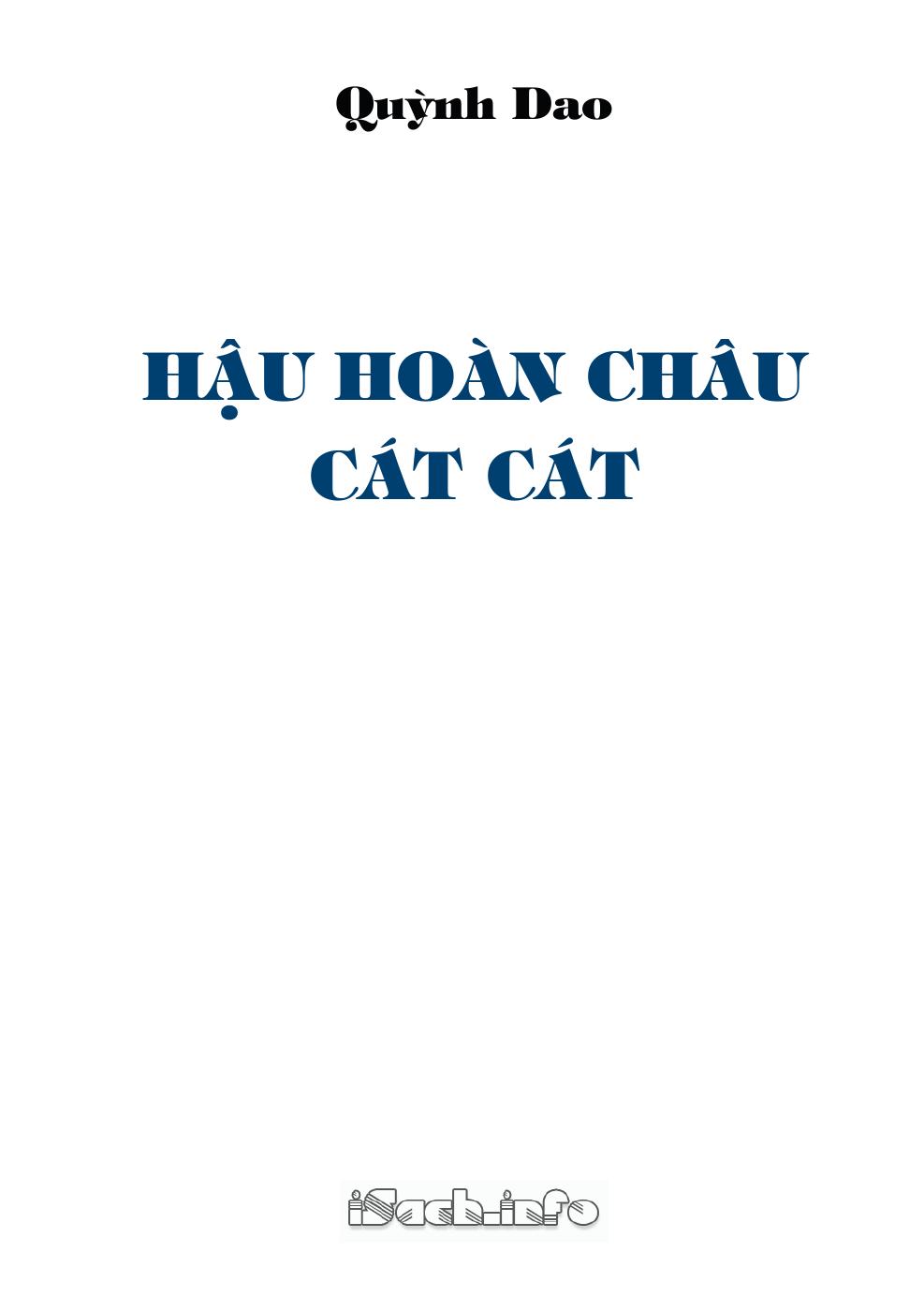 Hậu Hoàn Châu Cát Cát | PDF to Flipbook