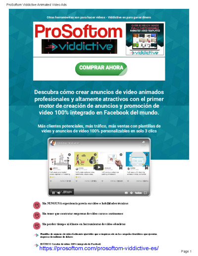 ProSoftom Viddictive Animated Video Ads ES