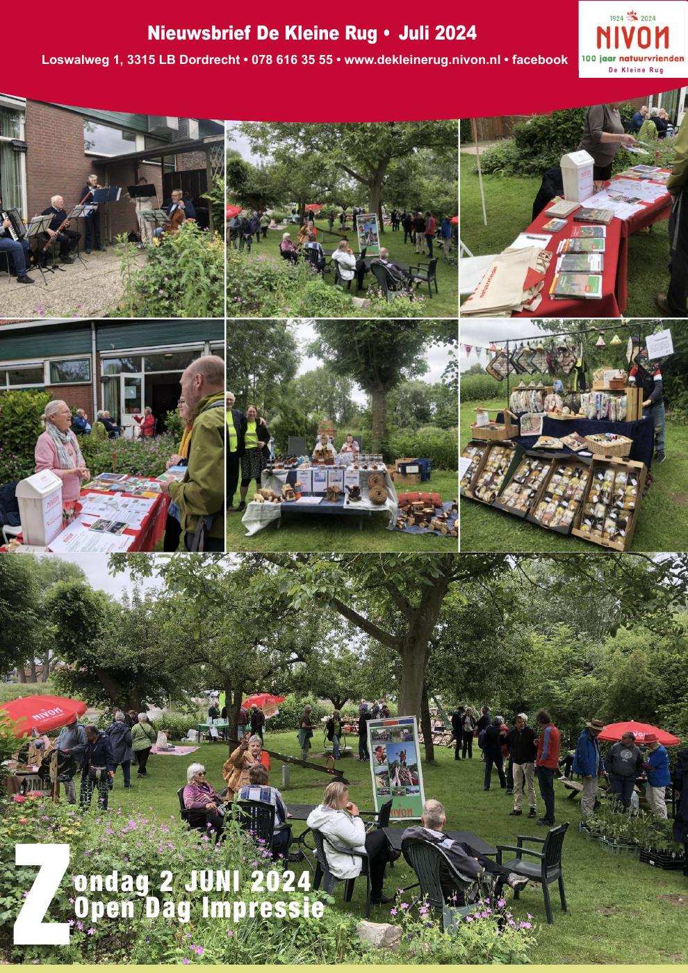 Nieuwsbrief De Kleine Rug - juli 2024
