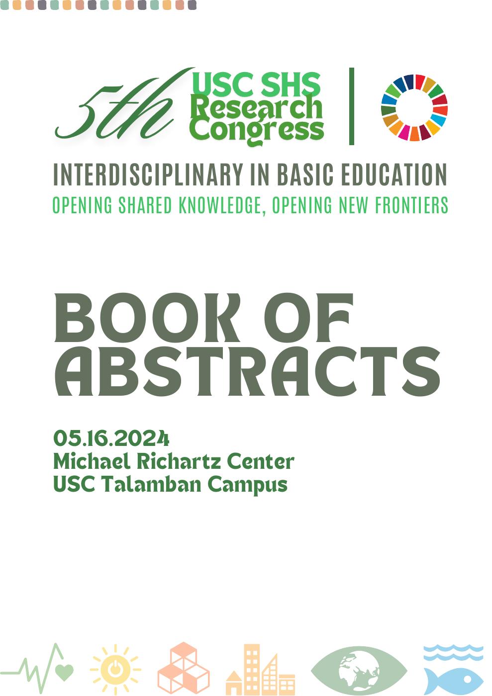 5th USC SHS Research Congress: Book of Abstracts | PDF to Flipbook