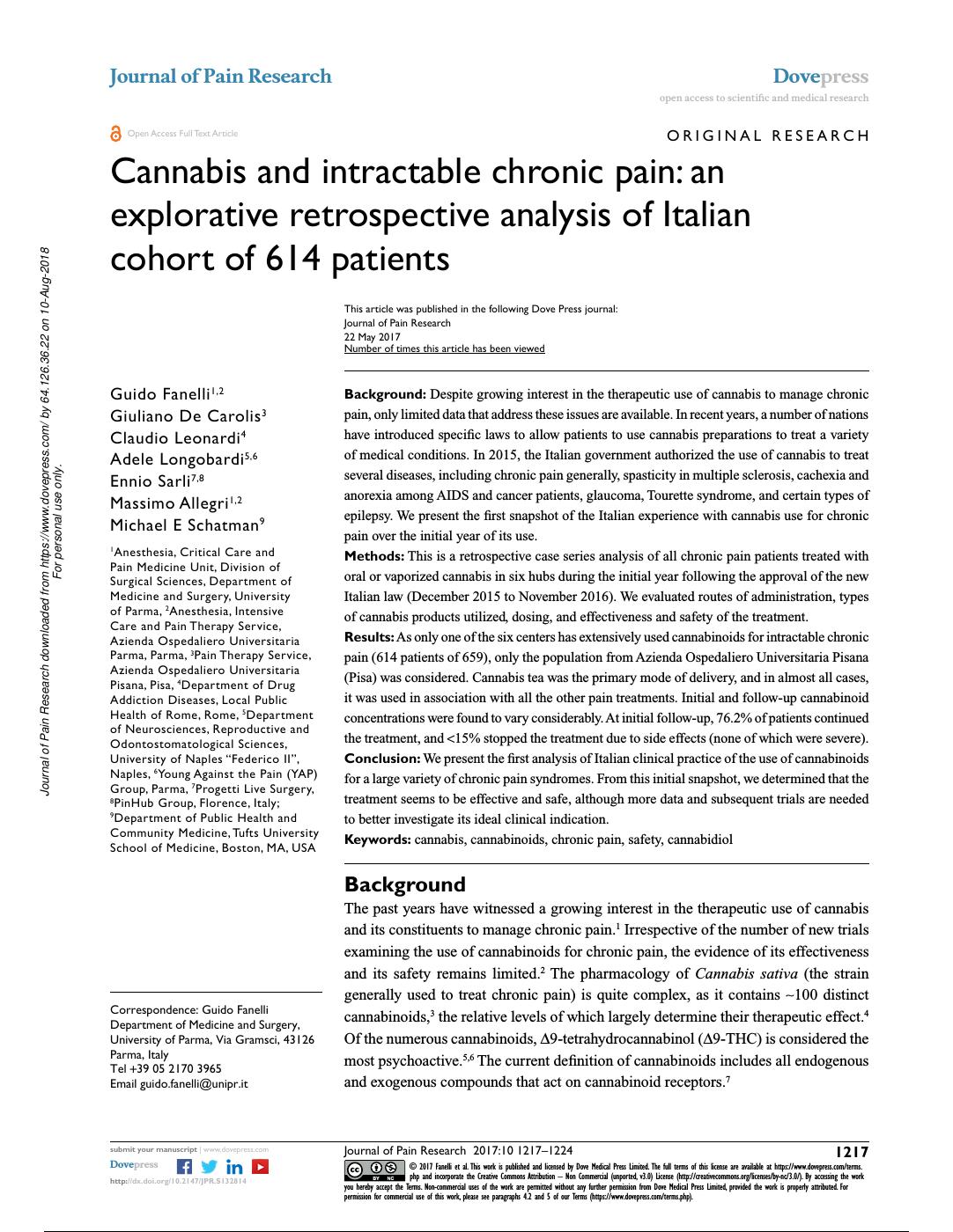 06 Artigo Cannabis and intractable chronic pain_ an explorative ...