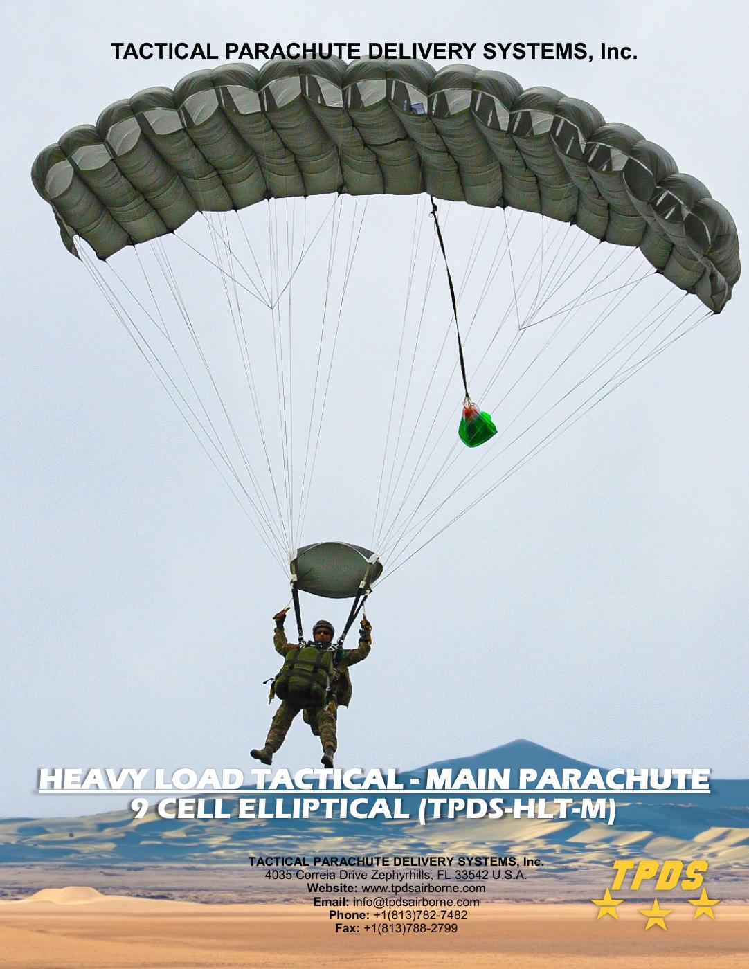 HEAVY LOAD TACTICAL - MAIN PARACHUTE