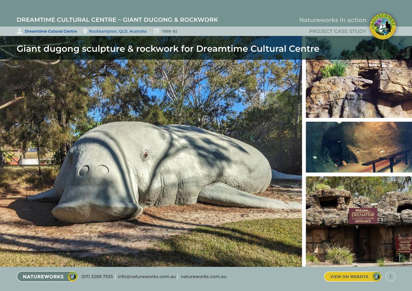 Giant Dugong & Rockwork for Dreamtime Cultural Centre Rockhampton