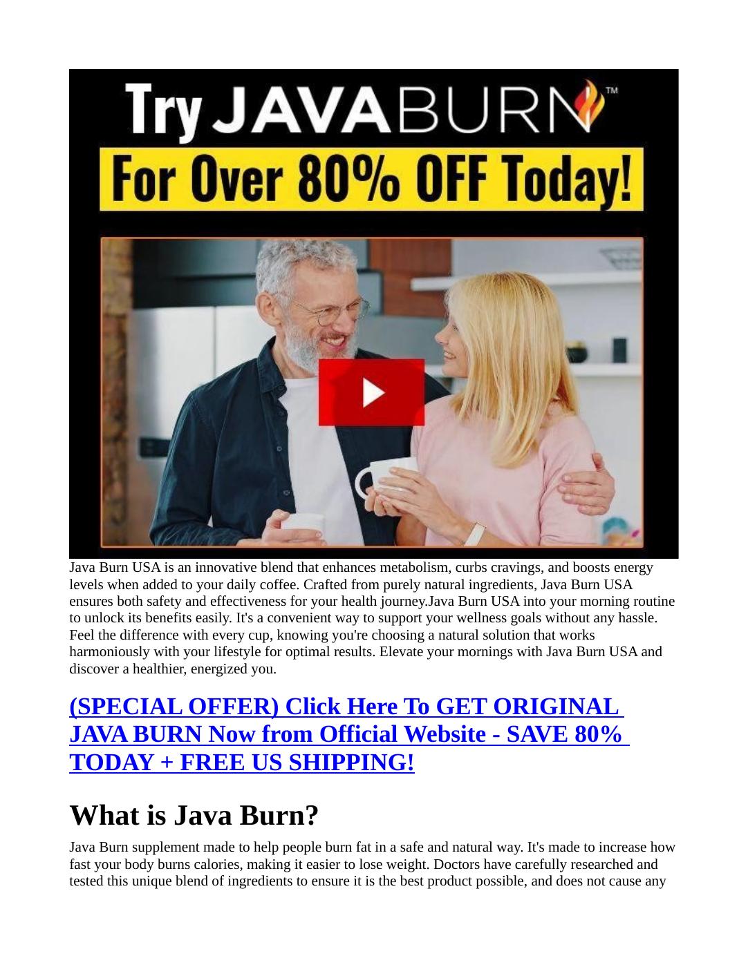 Java Burn [Consumer Reports] Is It Safe and Effective? | PDF to Flipbook