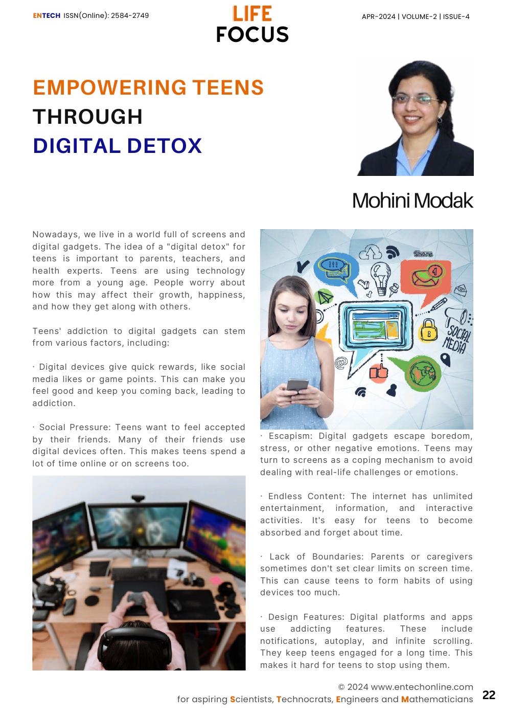 Empowering Teens through Digital Detox