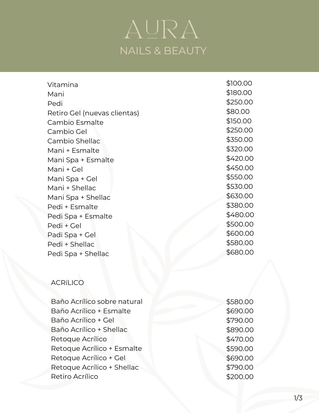 SERVICIOS AURA | PDF to Flipbook