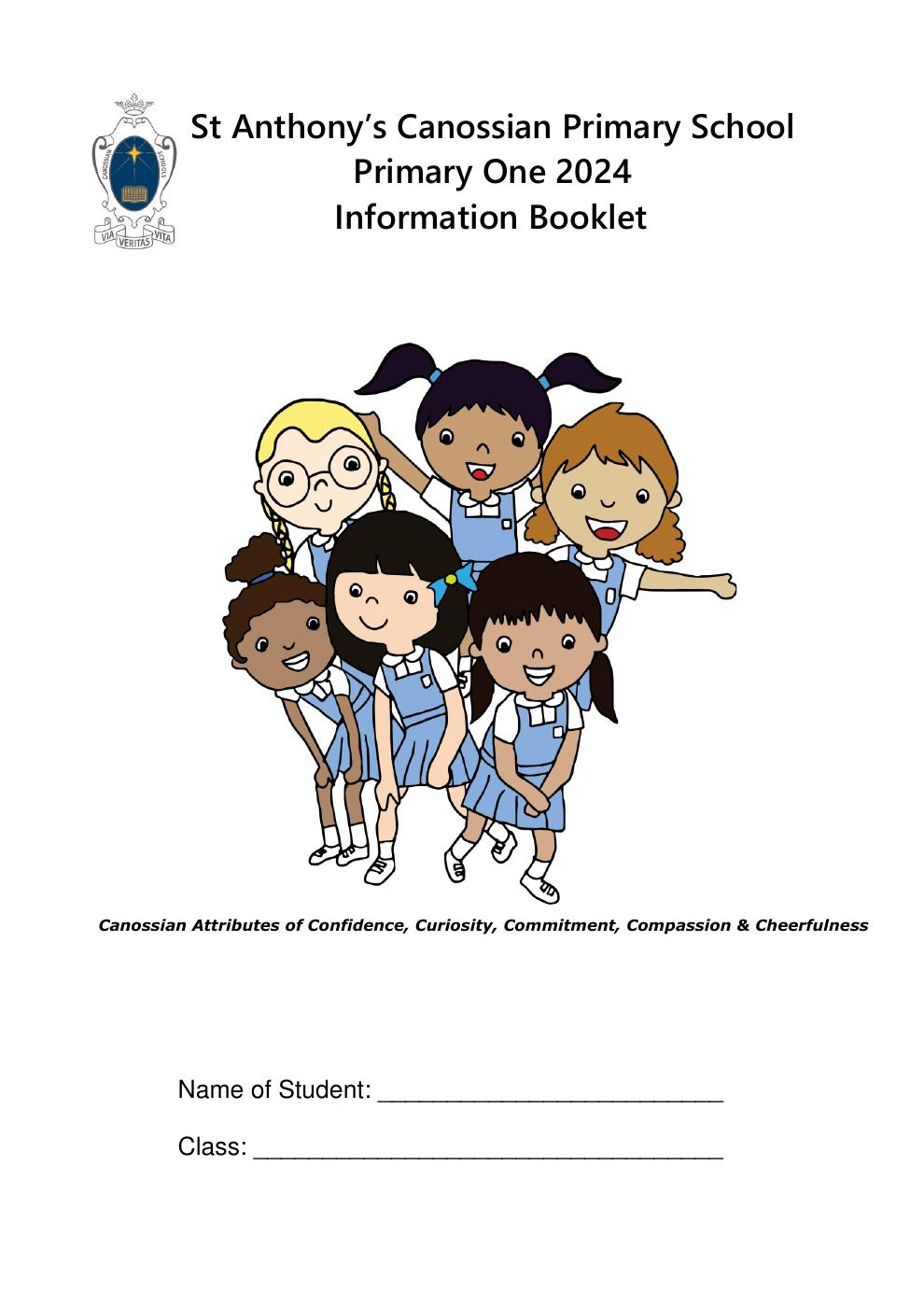 PRIMARY ONE INFORMATION BOOKLET | PDF to Flipbook