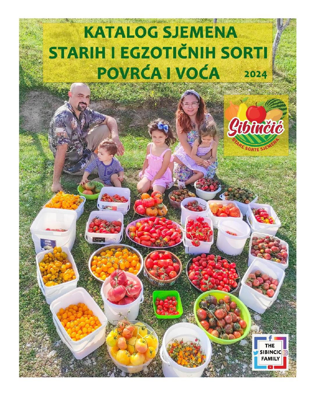 2024 KATALOG ORGANSKI SJEMENA STARIH SORTI PORODICA SIBINCIC | PDF to ...