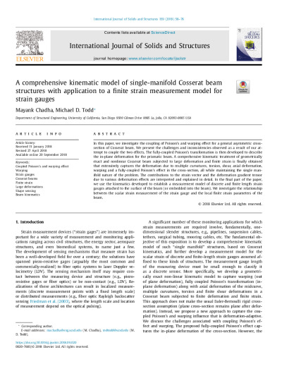 A comprehensive kinematic model of single-manifold Cosserat beam structure