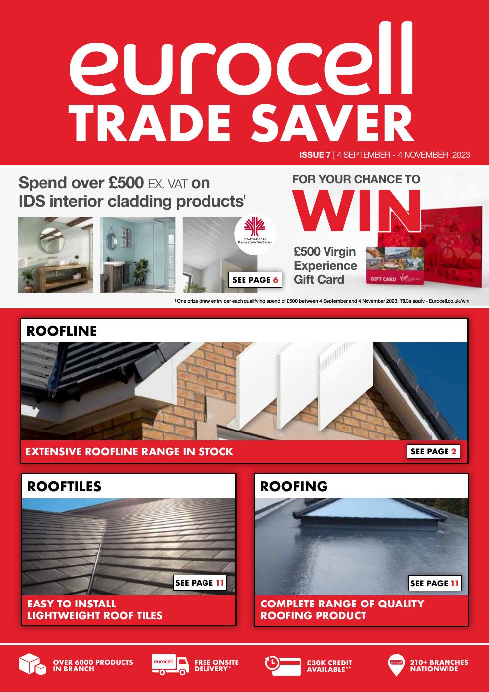Eurocell Trade Saver September to October