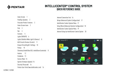 IntelliCenter Quick Ref Guide