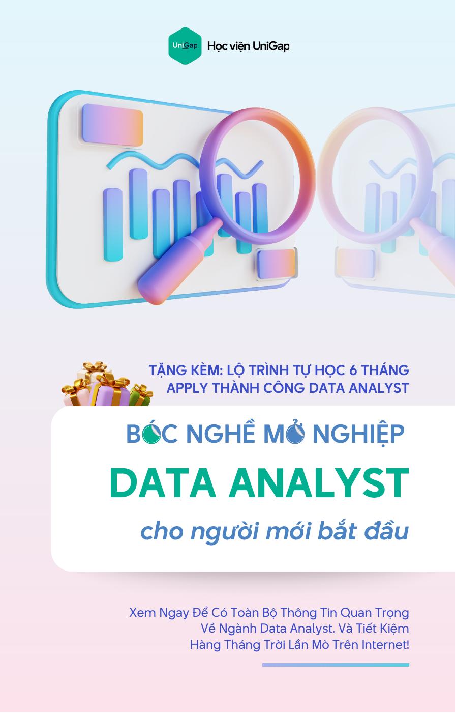 UniGap - Bóc nghề mở nghiệp: Data Analyst cho người mới bắt đầu | PDF to Flipbook