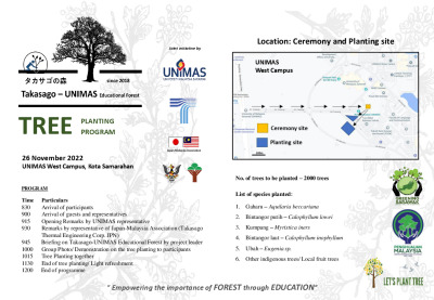 Program Book - Takasago-UNIMAS Educational Forest Tree Planting Program ...