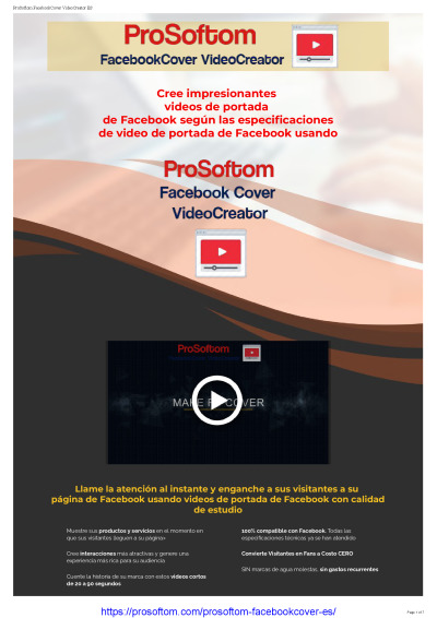 ProSoftom FacebookCover VideoCreator ES