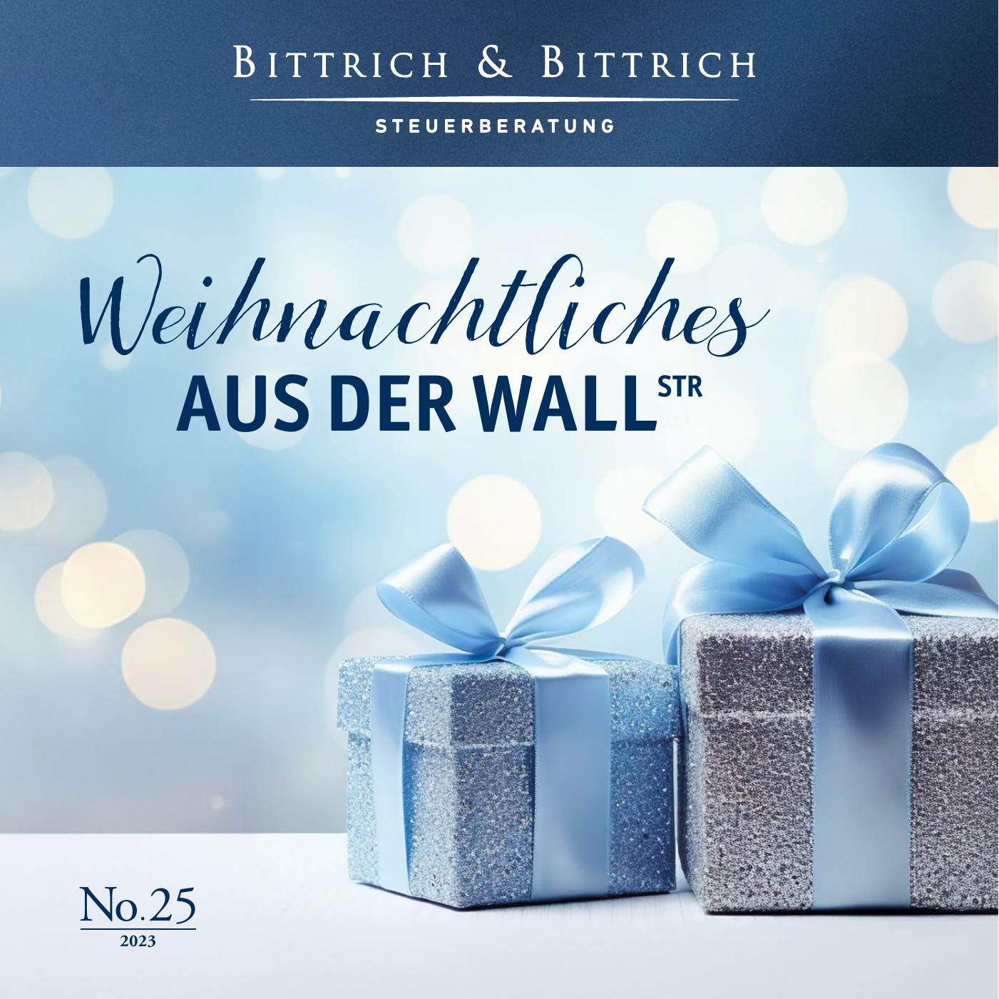 Weihnachtliches aus der WallSTR No.25