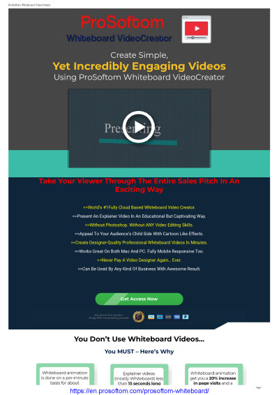 ProSoftom Whiteboard VideoCreator