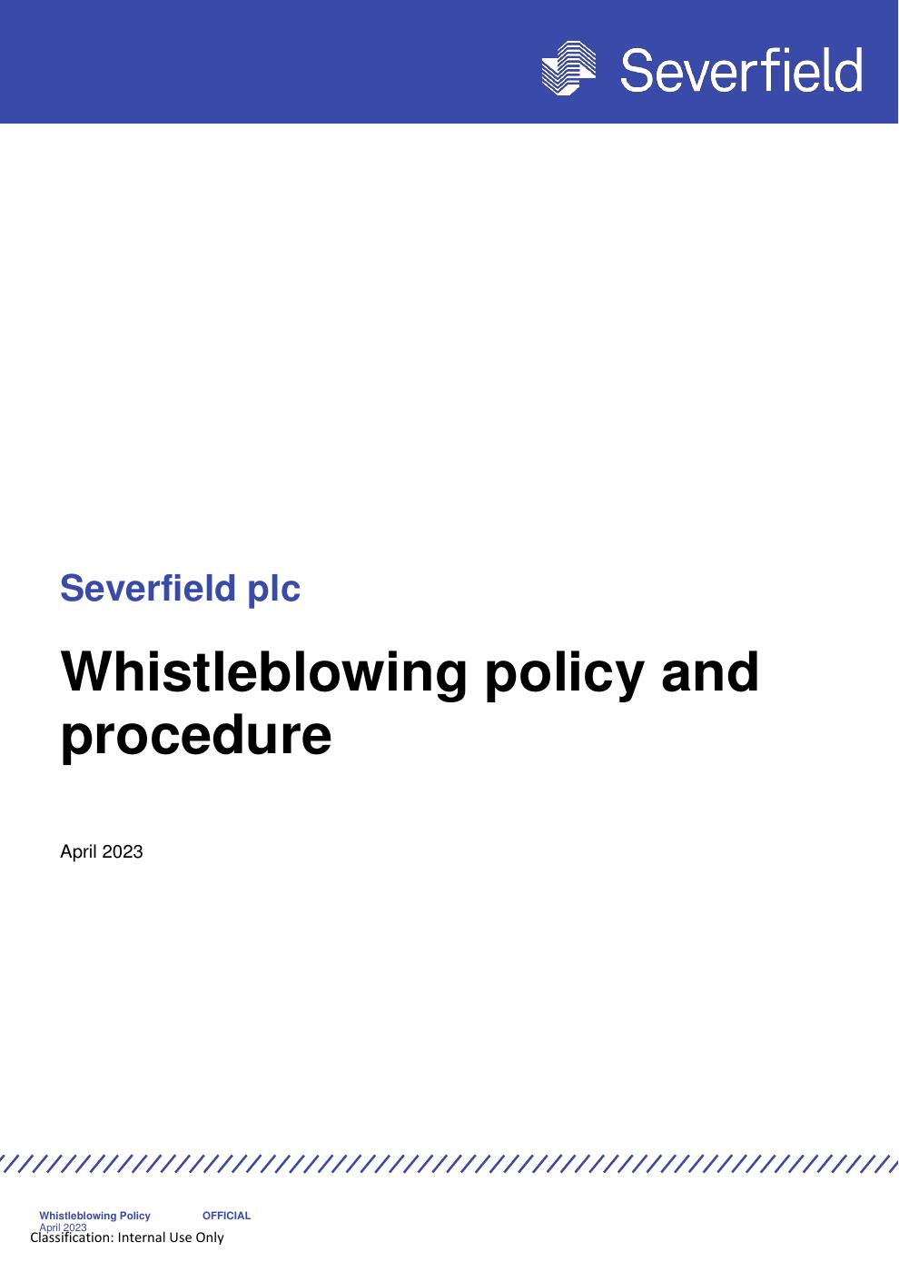 Whistleblowing Policy
