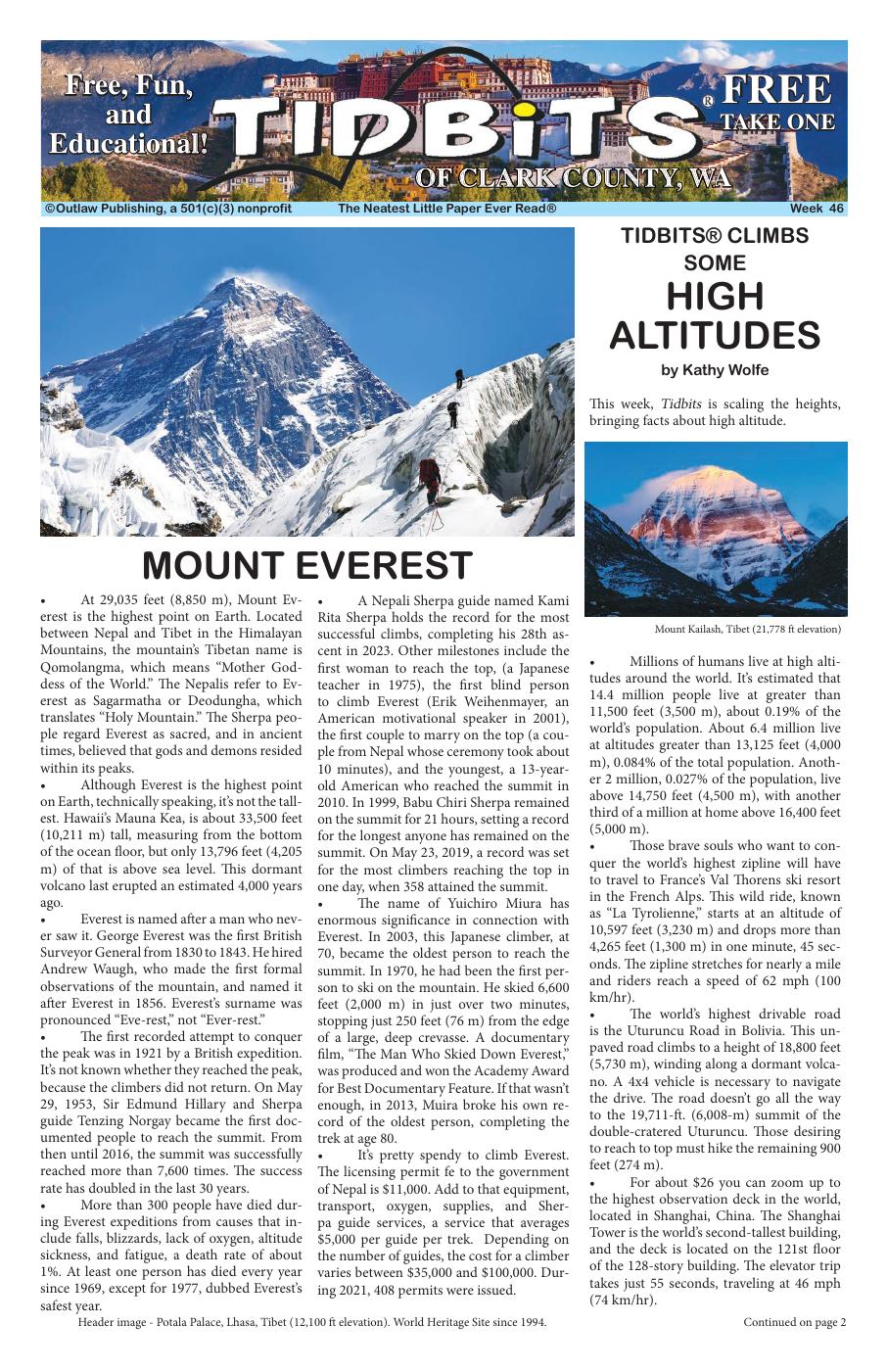 Clark County Tidbits