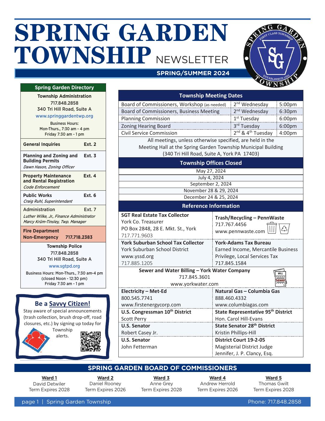 Spring Garden Township Spring/Summer 2024