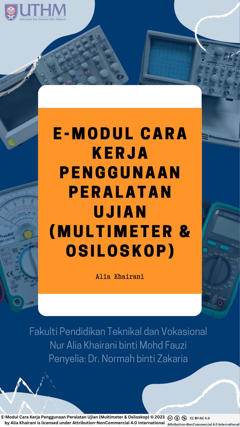 E-MODUL CARA KERJA PENGGUNAAN PERALATAN UJIAN (MULTIMETER DAN OSILOSKOP) | PDF to Flipbook