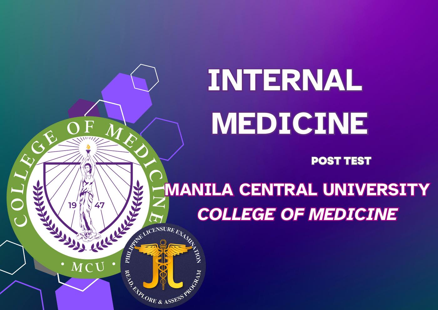 MCU CLERKS INTERNAL MEDICINE POST TEST