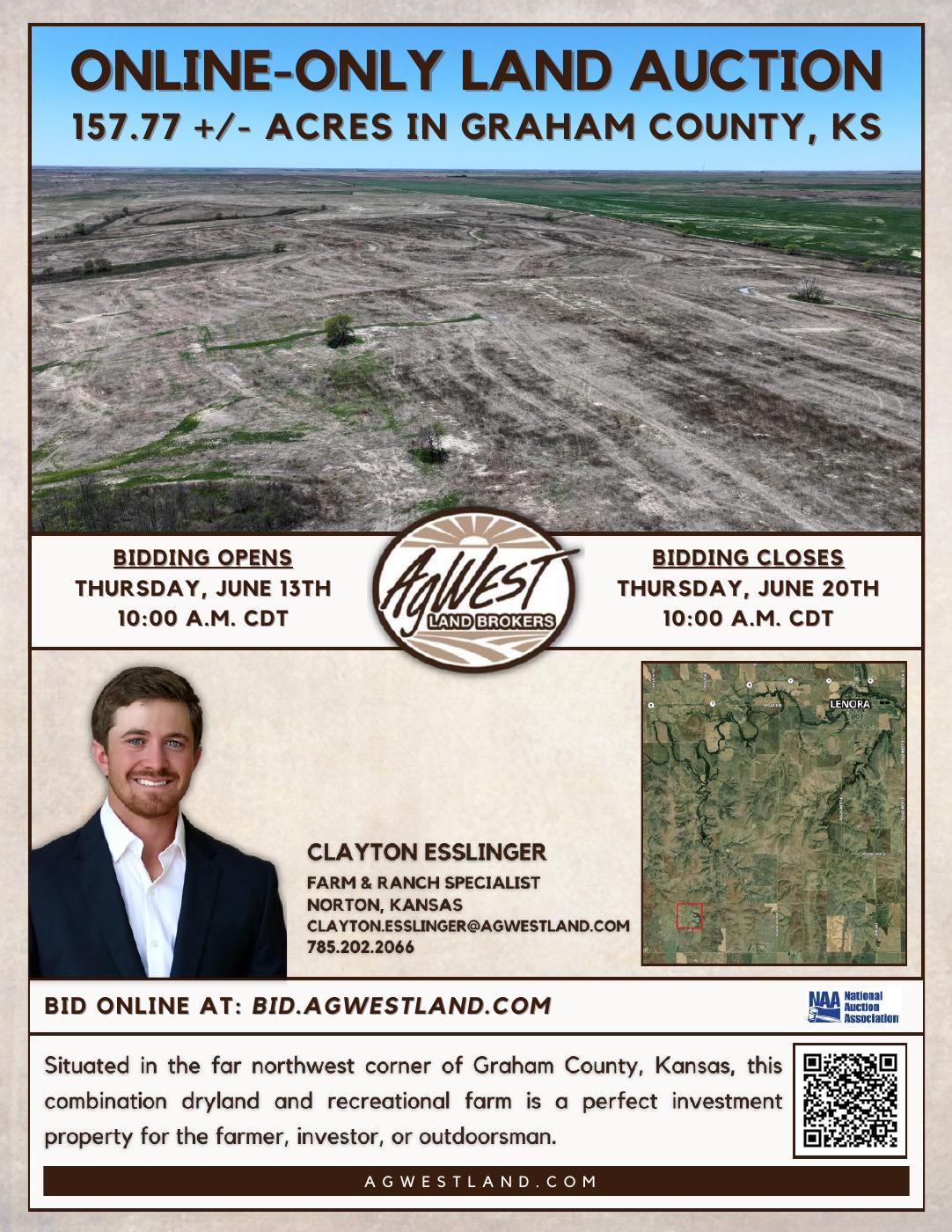 Graham County, Kansas Land Auction