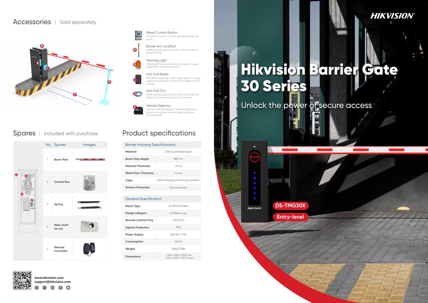 Leaflet - Hikvision Barrier Gate 30 Series