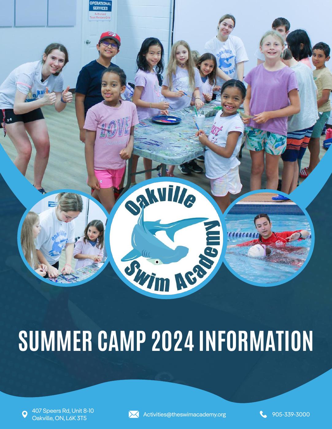 Oakville Swim Academy Summer Camp 2024 | PDF to Flipbook