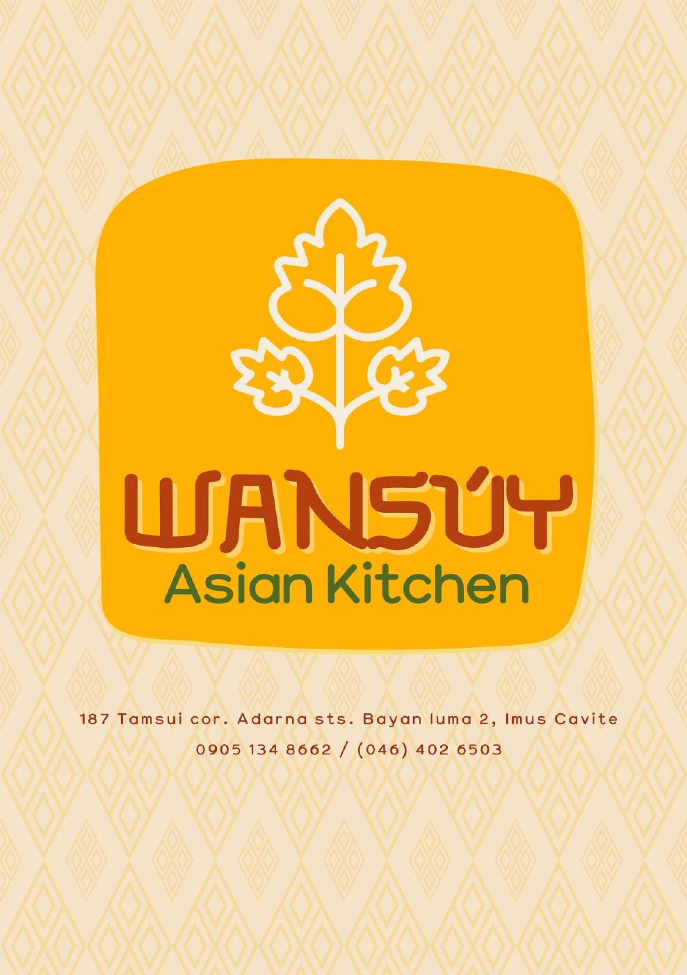 Wansuy Menu | PDF to Flipbook