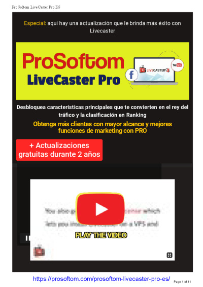 ProSoftom LiveCaster Pro ES