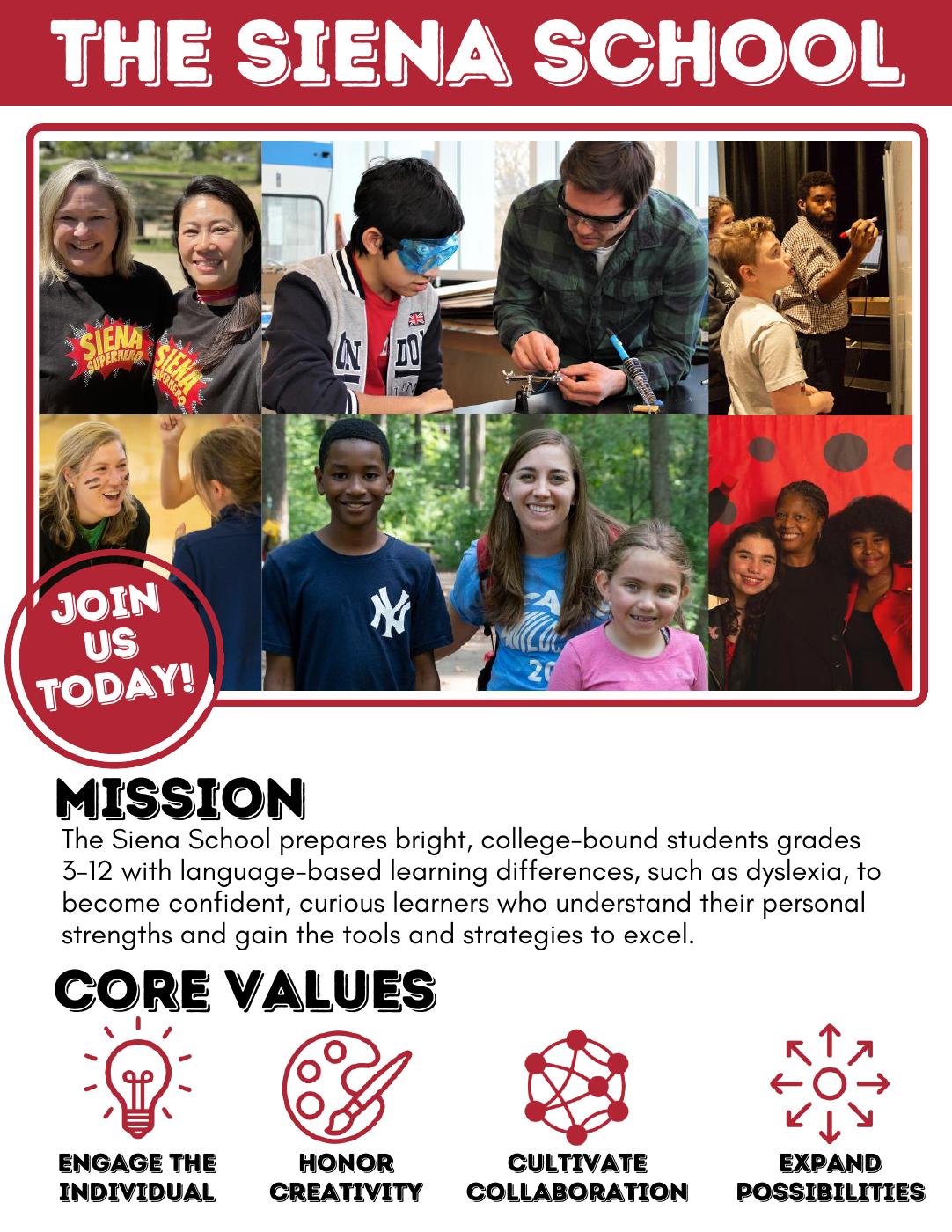 Employment at The Siena School