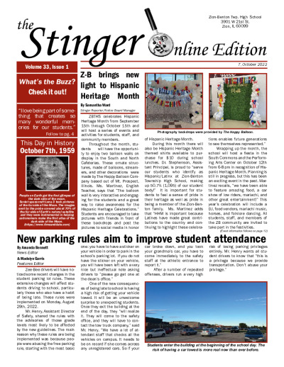 The Stinger Vol. 33 Issue 1