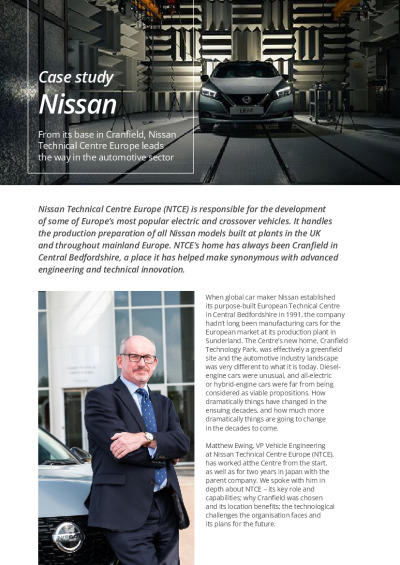 Nissan Technical Centre Europe Case Study