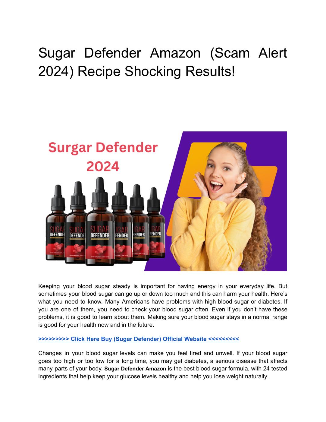 Sugar Defender Amazon | PDF to Flipbook